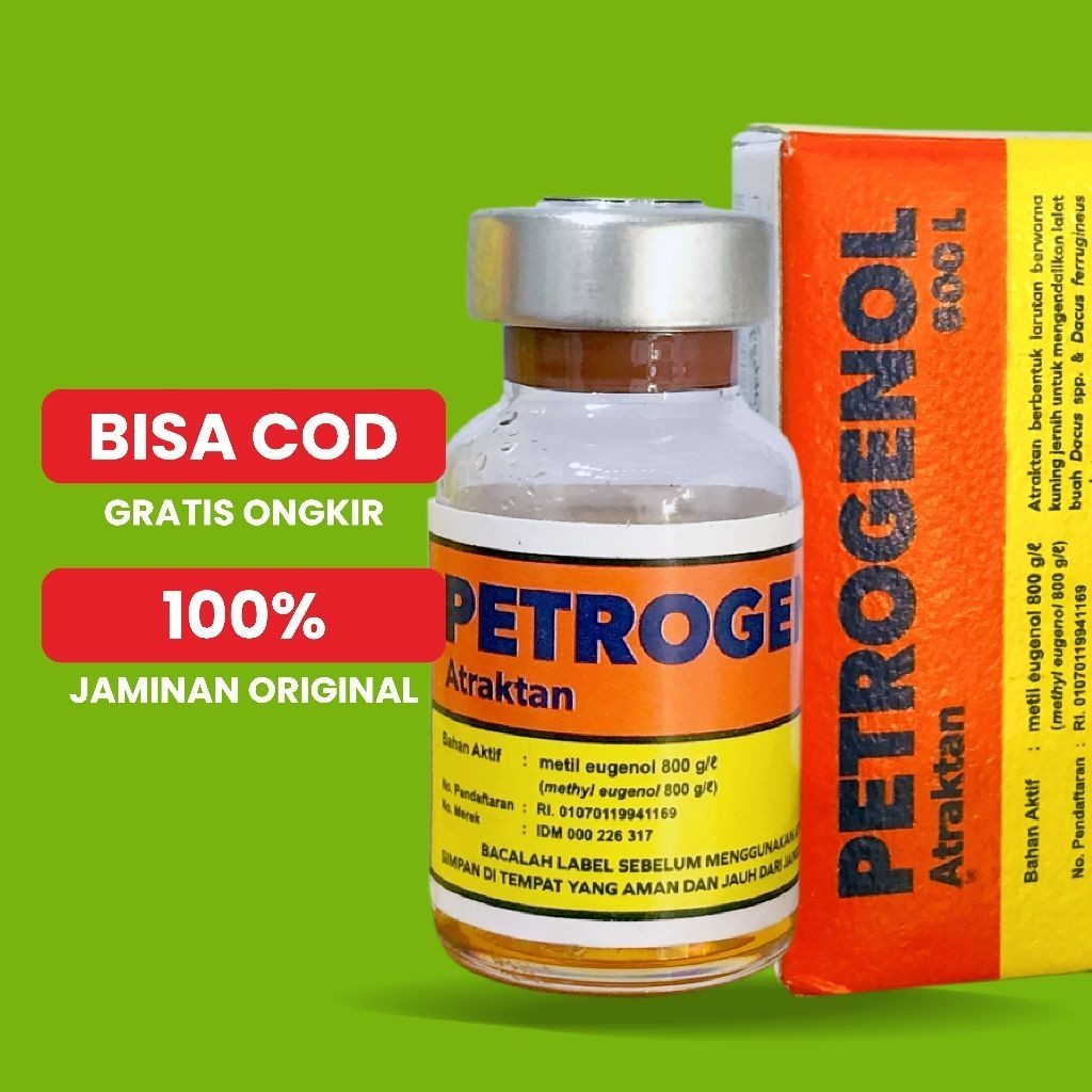 Jual Atraktan Perangkap Lalat Buah Petrogenol 5 Mililiter | Shopee ...