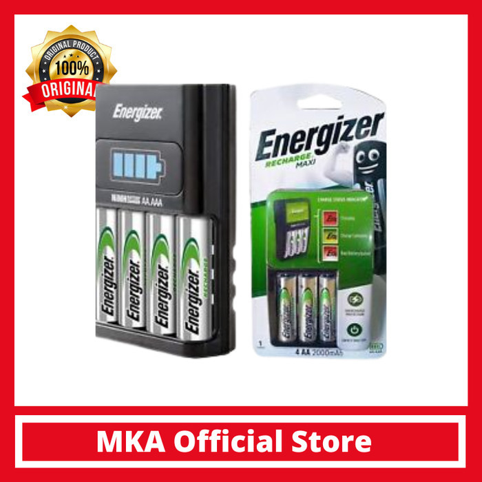 Jual Baterai Charger Energizer Maxi / Battery Recharge AA 2000mAh 4pcs | Shopee Indonesia