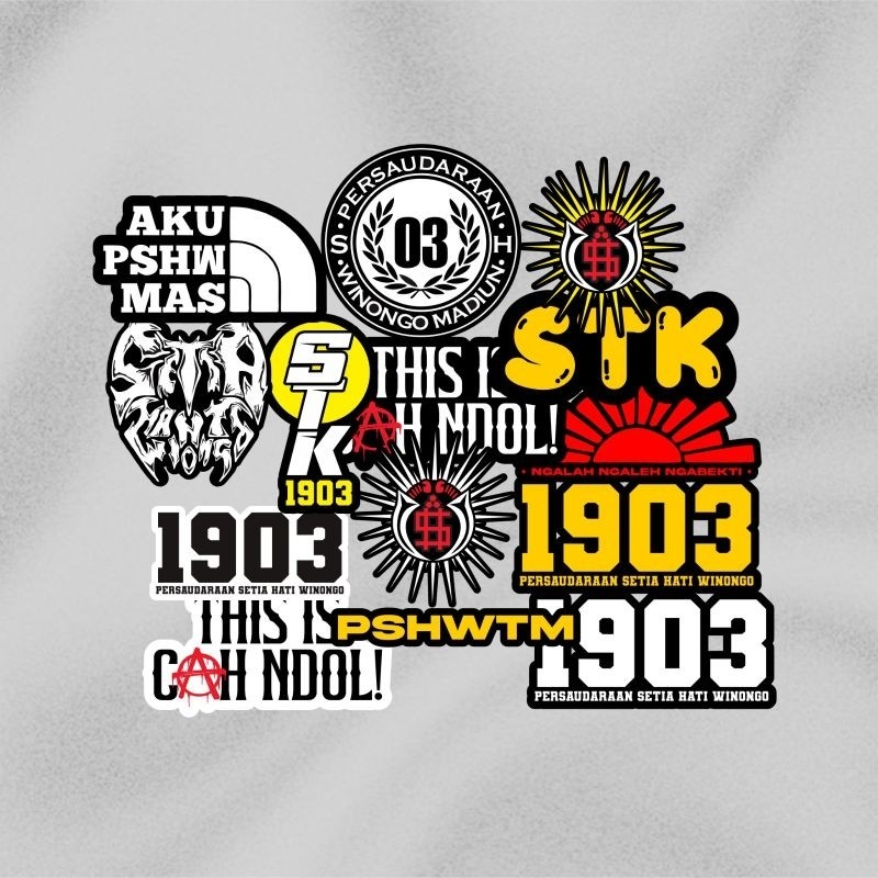 Jual Stiker PSHW 1903 Isi 14 Pcs - Stiker Anti Air - Stiker Pencak ...