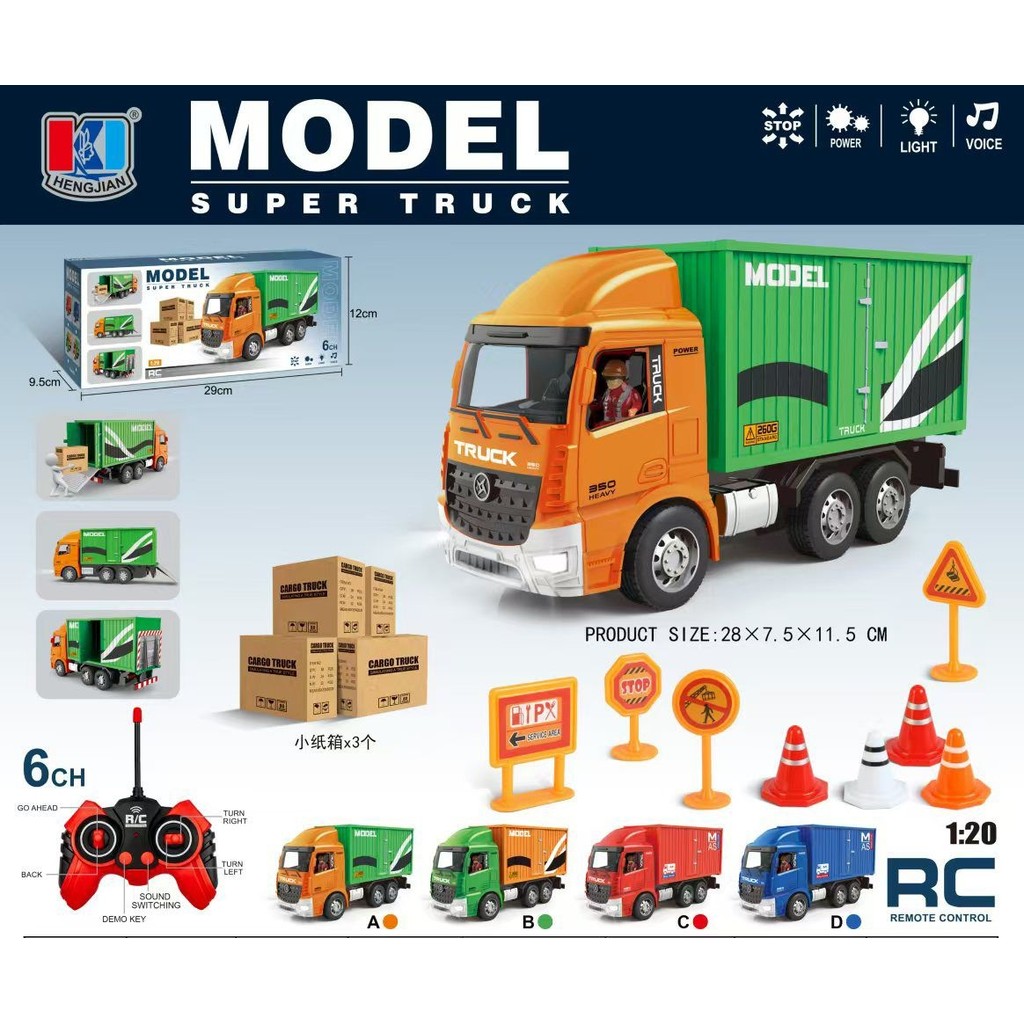 Jual HENGJIAN KOLEKSI MOBIL REMOTE CONTROL RC TRUCK BOX JNT CARGO ...