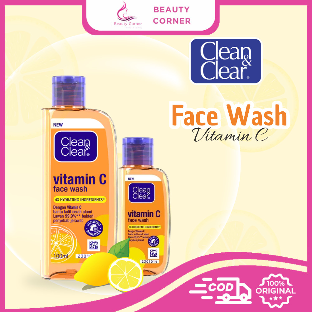 Jual Clean & Clear Vitamin C Face Wash | Shopee Indonesia