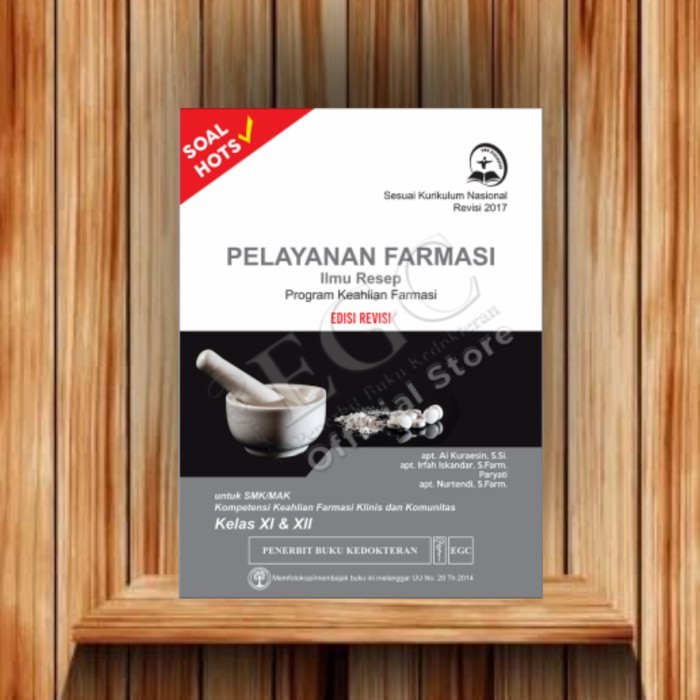 Jual EGC BUKU SMK KESEHATAN Pelayanan Farmasi Ilmu Resep Kelas XI & XII | Shopee Indonesia