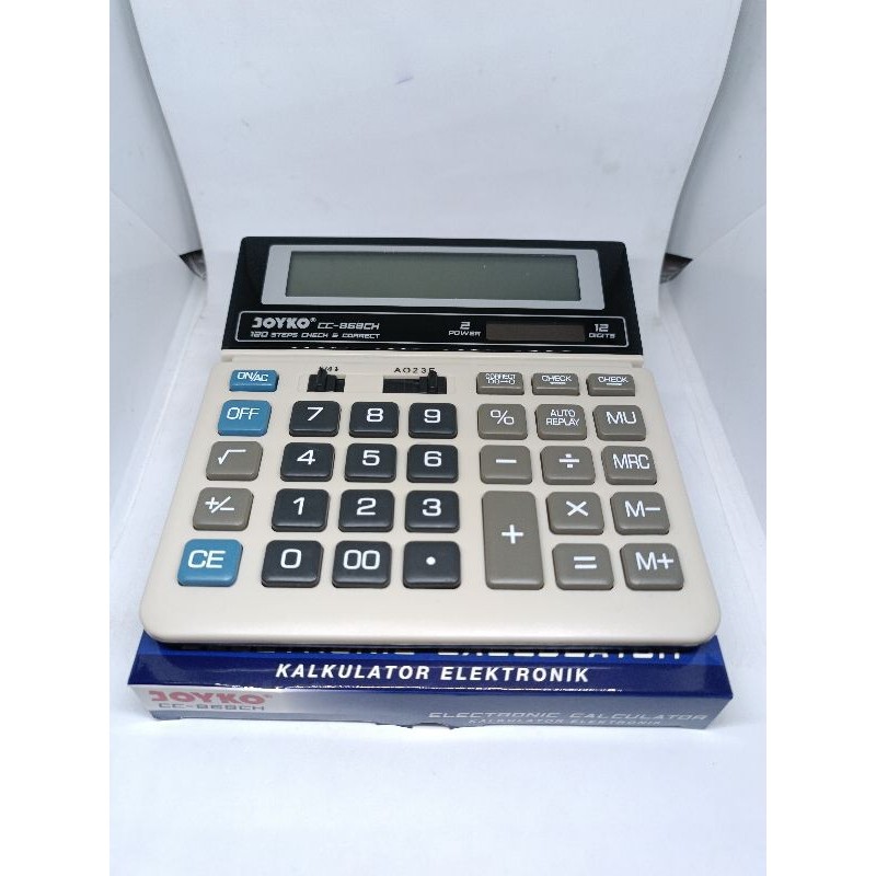Jual CALCULATOR KALKULATOR BESAR 12 ANGKA PLASTIK DUA SUMBER CAHAYA ...