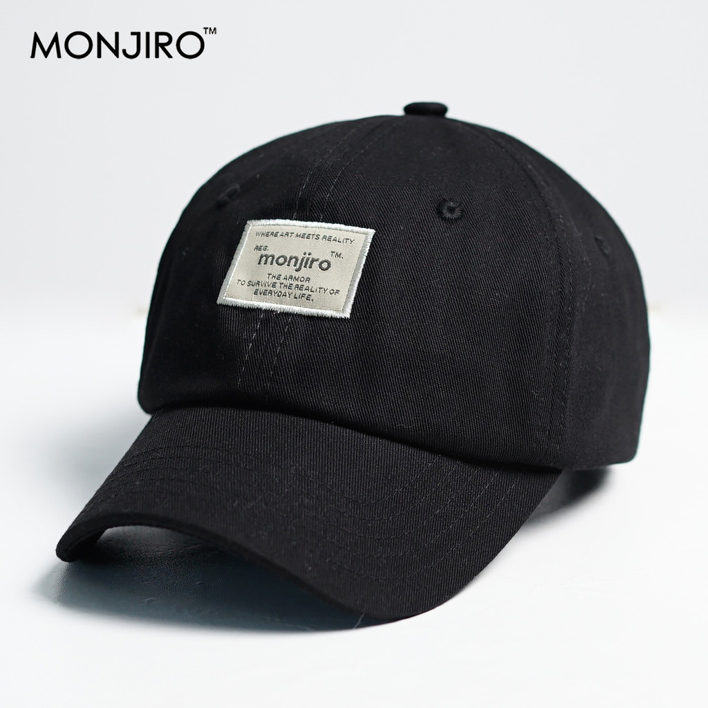 Jual Monjiro - Compo - Topi Baseball Hitam Cap Cowok - Black Headwear ...
