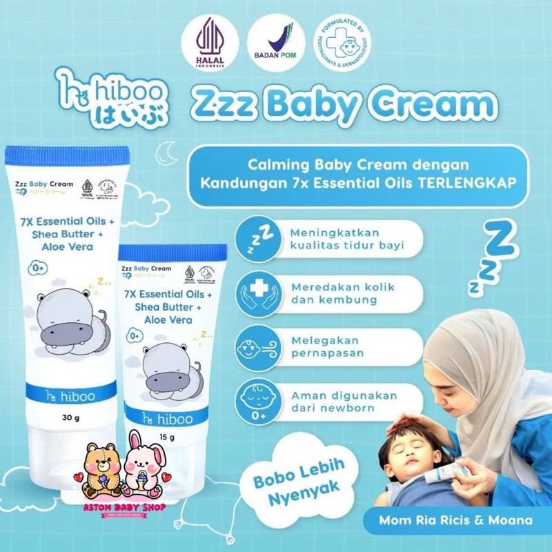 Jual Hiboo Zzz Baby Cream 15 gr / 30 gr - Hiboo Calming Baby Cream ...