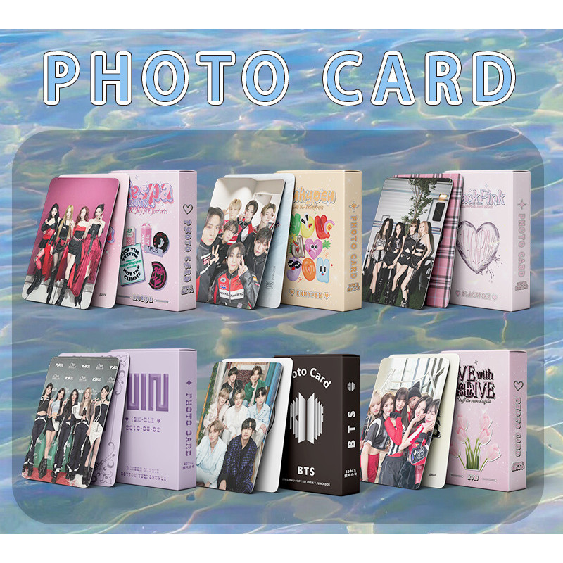 Jual 50PC PHOTO CARD HOLOGRAM KOLEKSI PENGGEMAR KPOP KOREA AESPA ANYUJIN BABY MONSTER KARINA ...