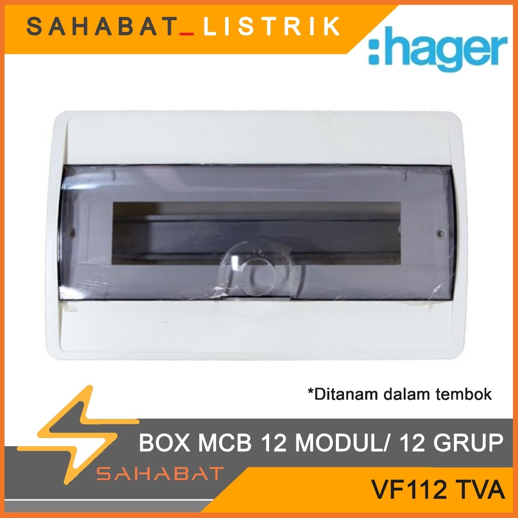 Jual Box MCB HAGER VF112 TVA/ BOX 12 Modul 12 Group Inbow Tanam ...