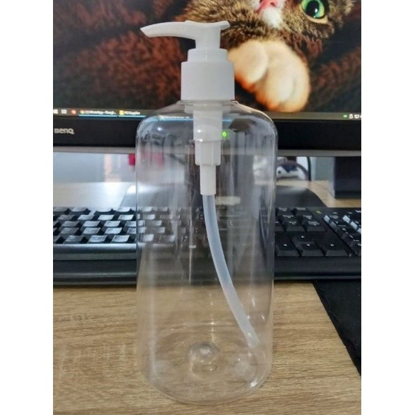 Jual D871 Botol Pump botol kong pencetan bisa untuk sabun hand sanitizer wadah isi ulang 500ml ...
