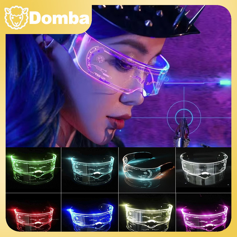 Jual Kacamata LED Party 7 Warna - Cyber Glow Glasses DJ - Lampu LED ...