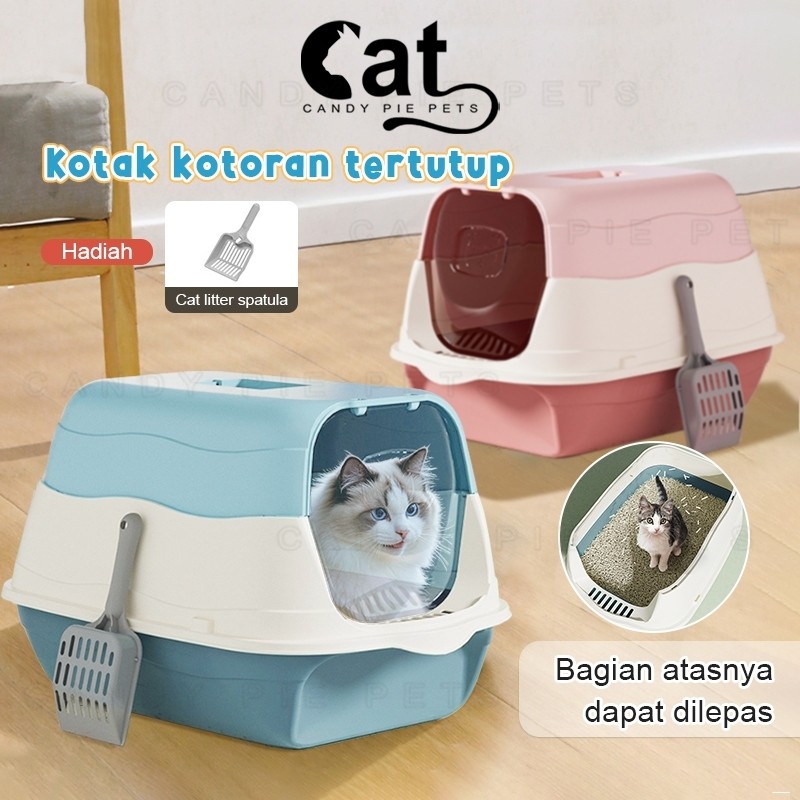 Jual Bak Pasir Kucing Tertutup Baskom Pasir Kucing Litter Box Kucing ...