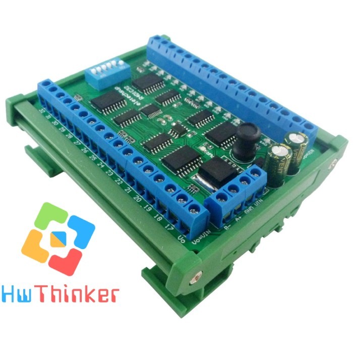 Jual R4D1C32 12V 32CH RS485 Modbus RTU Controller PLC Expansion DIN ...