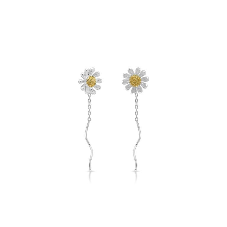 Jual Anting Perak Long Fiore -Fiore Long Silver Earrings | Shopee Indonesia
