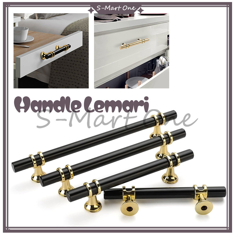 Jual SM Handle Lemari Handel Emas Hitam /SIlver Knob Pull Pintu Laci ...