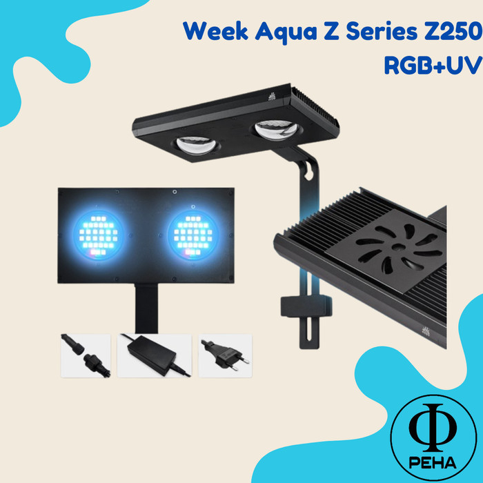 Jual Week Aqua Z250 SEA Z FULL SPECTRUM + UV Marine Aquarium Lightning ...