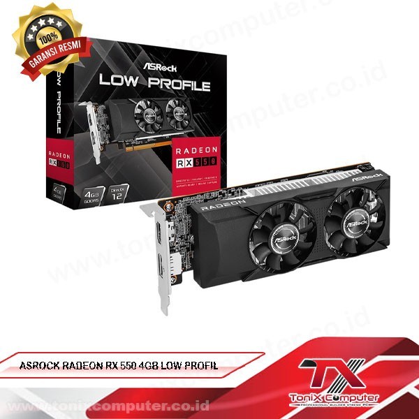 Jual ASROCK RADEON RX 550 4GB DDR5 LP - Low Profile | VGA RX550 4GB ...