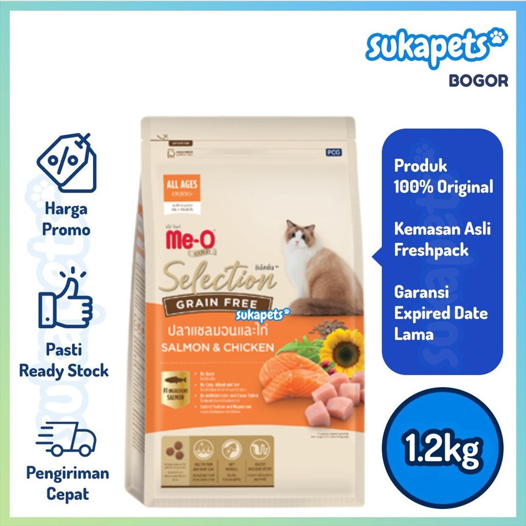 Jual Meo Gold Selection Grain Free Salmon & Chicken Makanan Kucing 1 ...