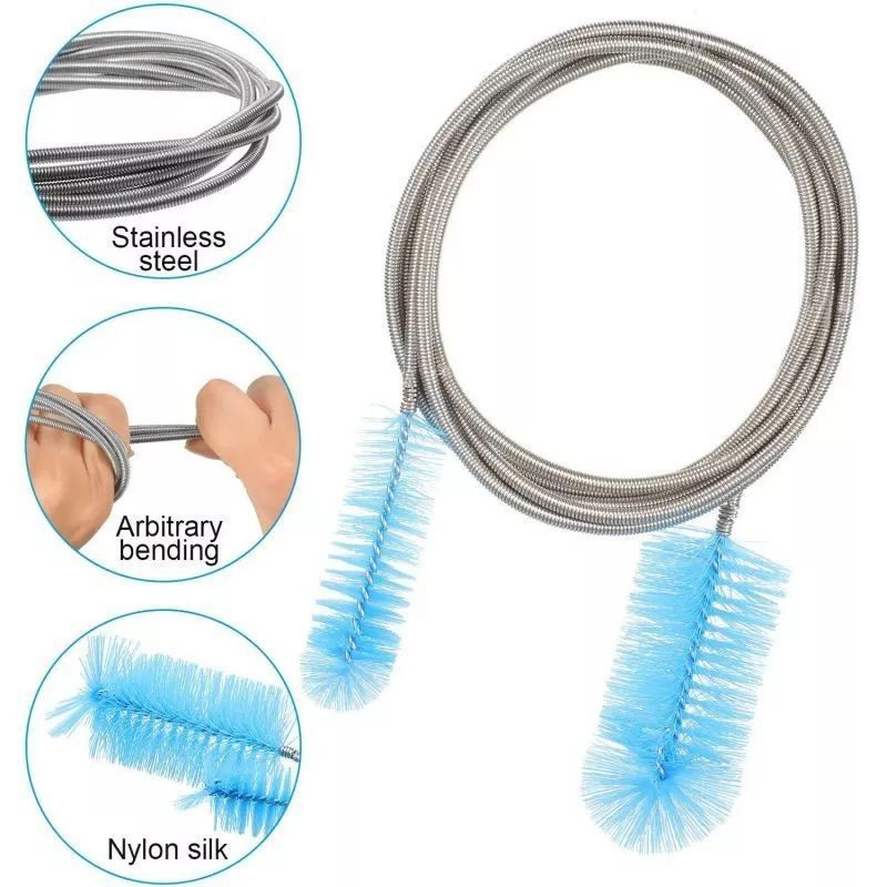 Jual 155cm Sikat Pembersih Fleksibel Brush Akuarium Hose Cleaner ...