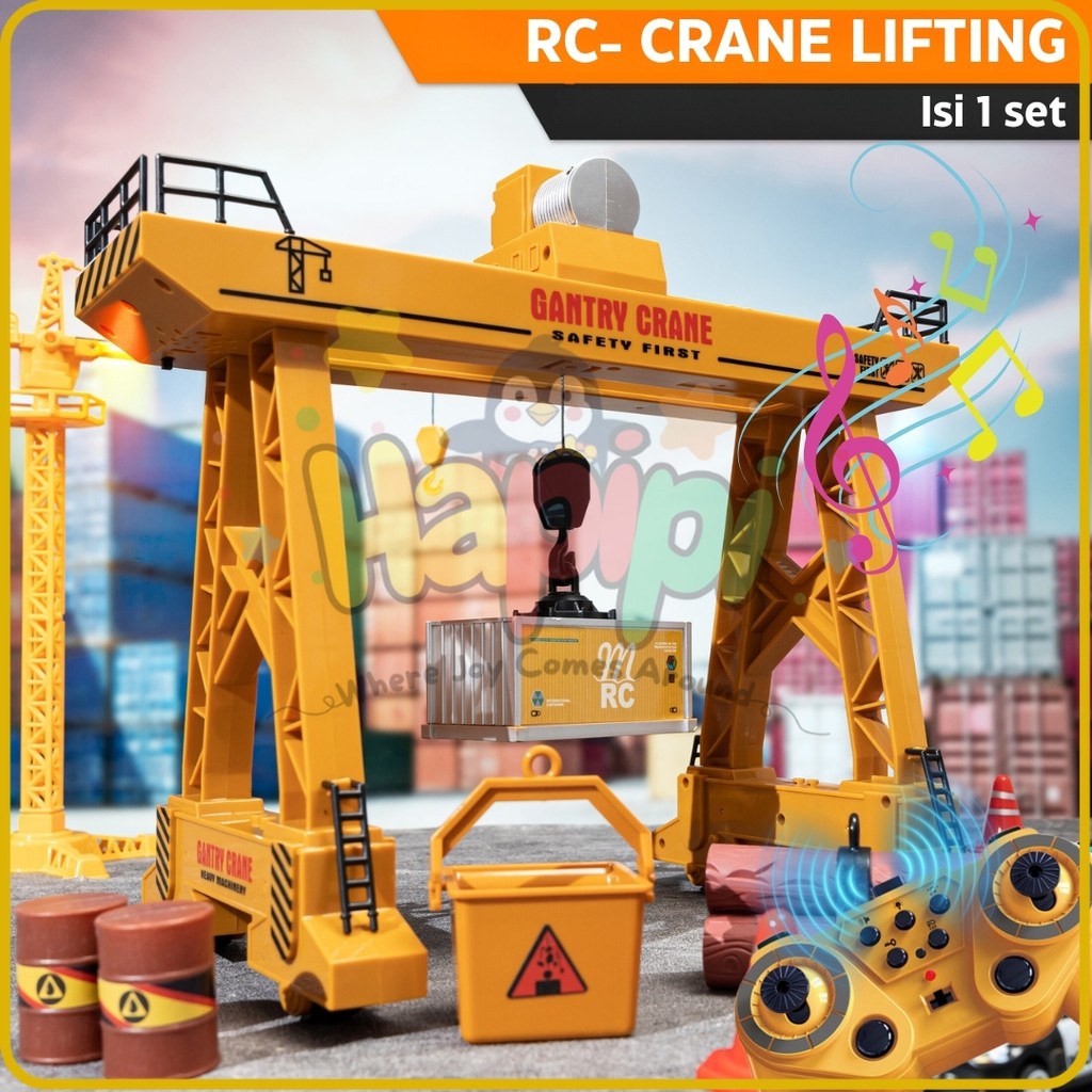 Jual Container Crane Lifting 2.4Ghz Mainan Rc Remote Control Konstruksi ...