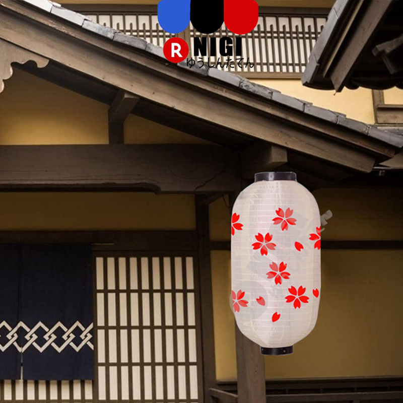 Jual NIGI 8 Inch Lampion Motif Bunga/Sablon Lampion Jepang/Lampion ...