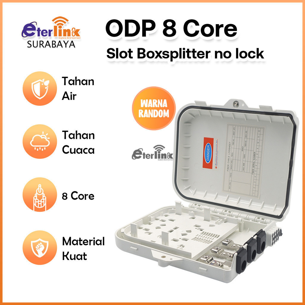 Jual ODP 8 Core Hitam Kosongan Model BS Optical Distribution Point ...