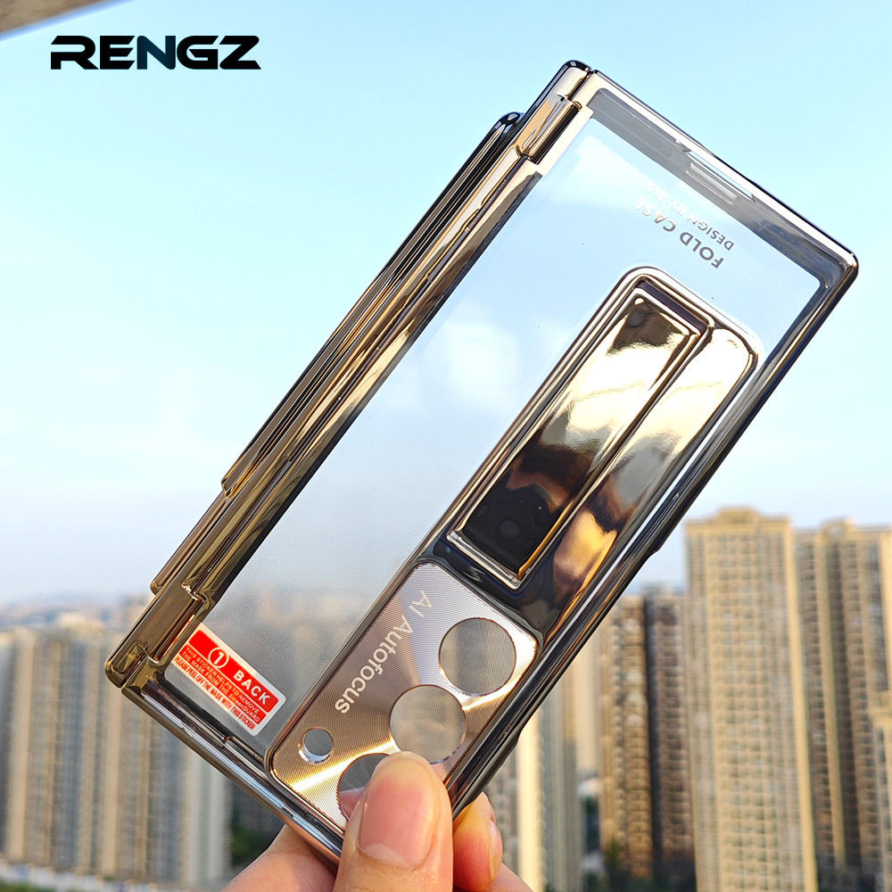 Jual Transparent Magnetic Hinged Fold6 Protective Case For Samsung ...