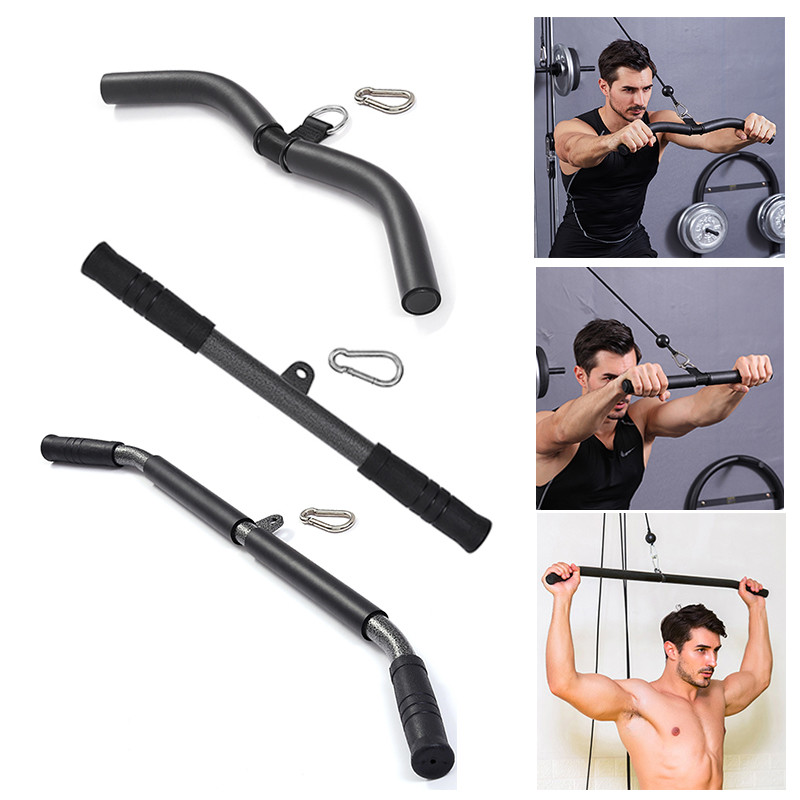 Jual Fitness Lat Pull Down Bar Press Down Bar Biceps Back Strength ...