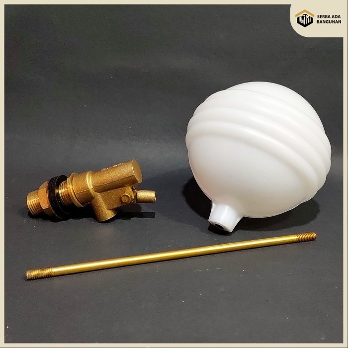 Jual Floating Valve Brass Pelampung Bola Tangki Air d. 1/2" Pelampung ...