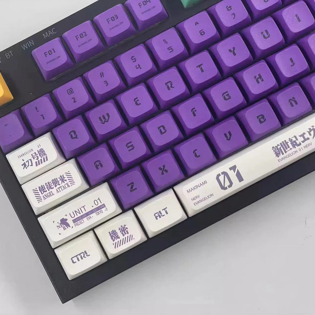 Jual 134 Keys EVA unit 01 Zero 02 XDA Profile Keycaps Japanese Anime ...