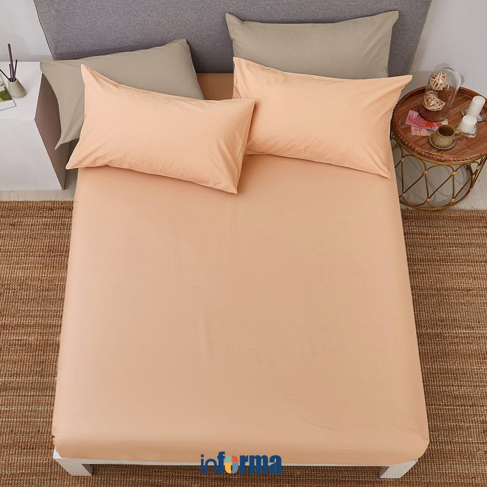 Jual Informa Linotela 200X200 cm Seprai Super King Katun Fitted ...