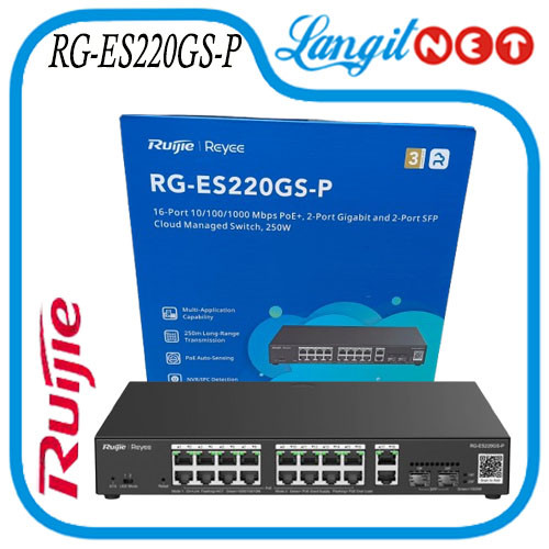 Jual RUIJIE REYEE RG-ES220GS-P 20-PORT GIGABIT SMART CLOUD MANAGED PoE ...