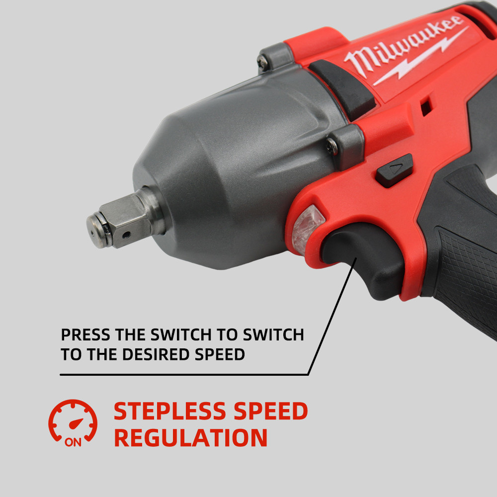 Jual Milwaukee 1300NM High Torque Electric Wren Brushless Impact Wren ...