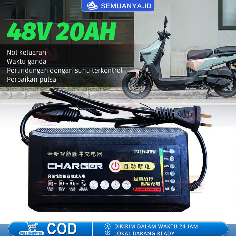 Jual Charger Sepeda Listrik 48V-12/20AH for Lead-Acid Battery Charger Sepeda Listrik Exotic ...