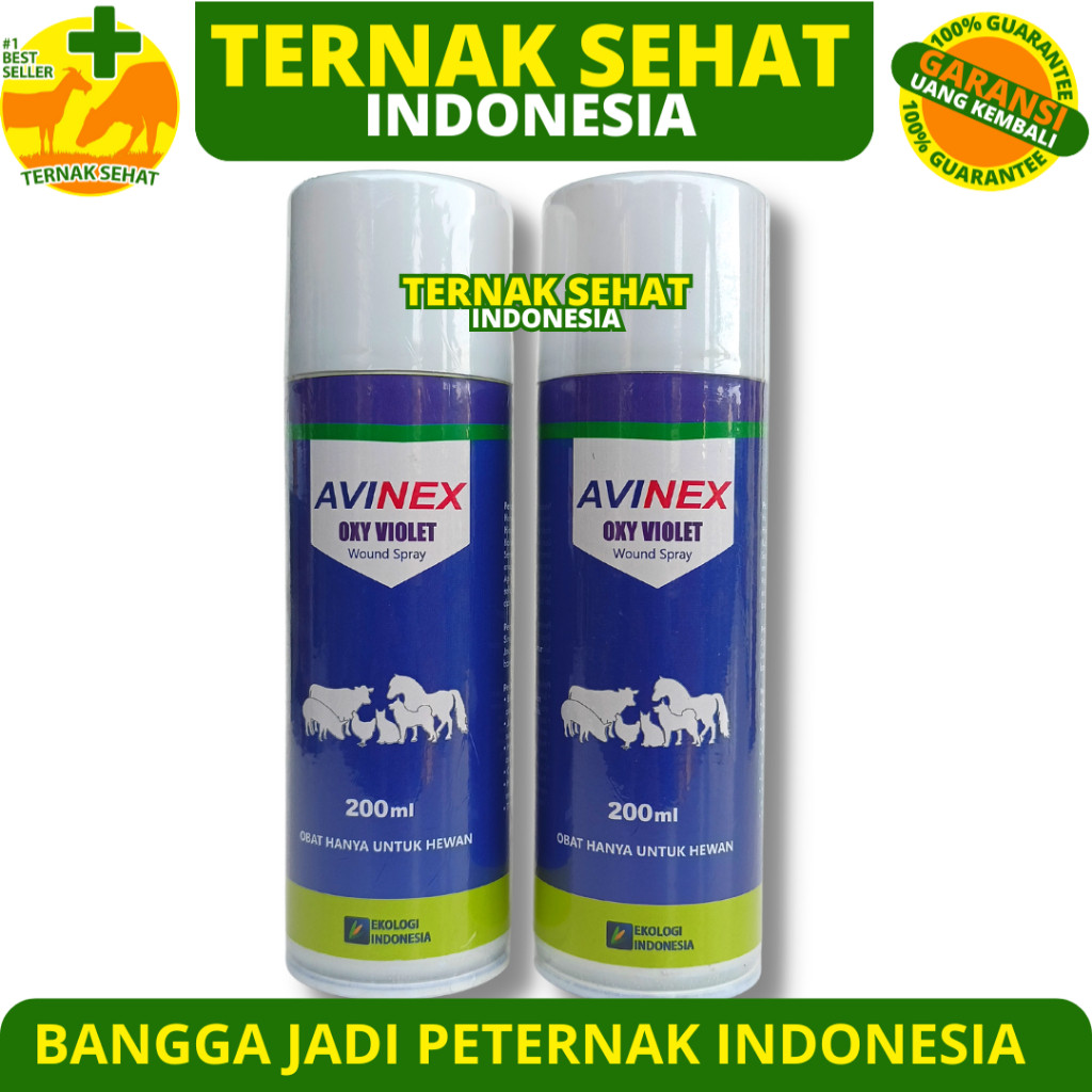 Jual AVINEX SPRAY 200ml - Seperti Limoxin Spray - Obat Luka Hewan Sapi ...