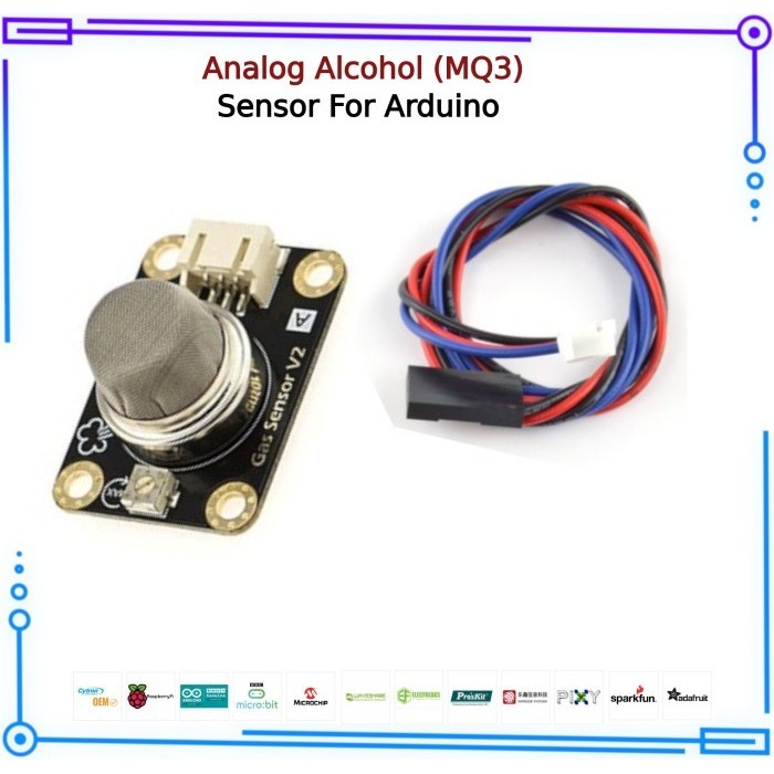 Jual Js99 Dfrobot Gravity Analog Alcohol Sensor Mq3 For Arduino