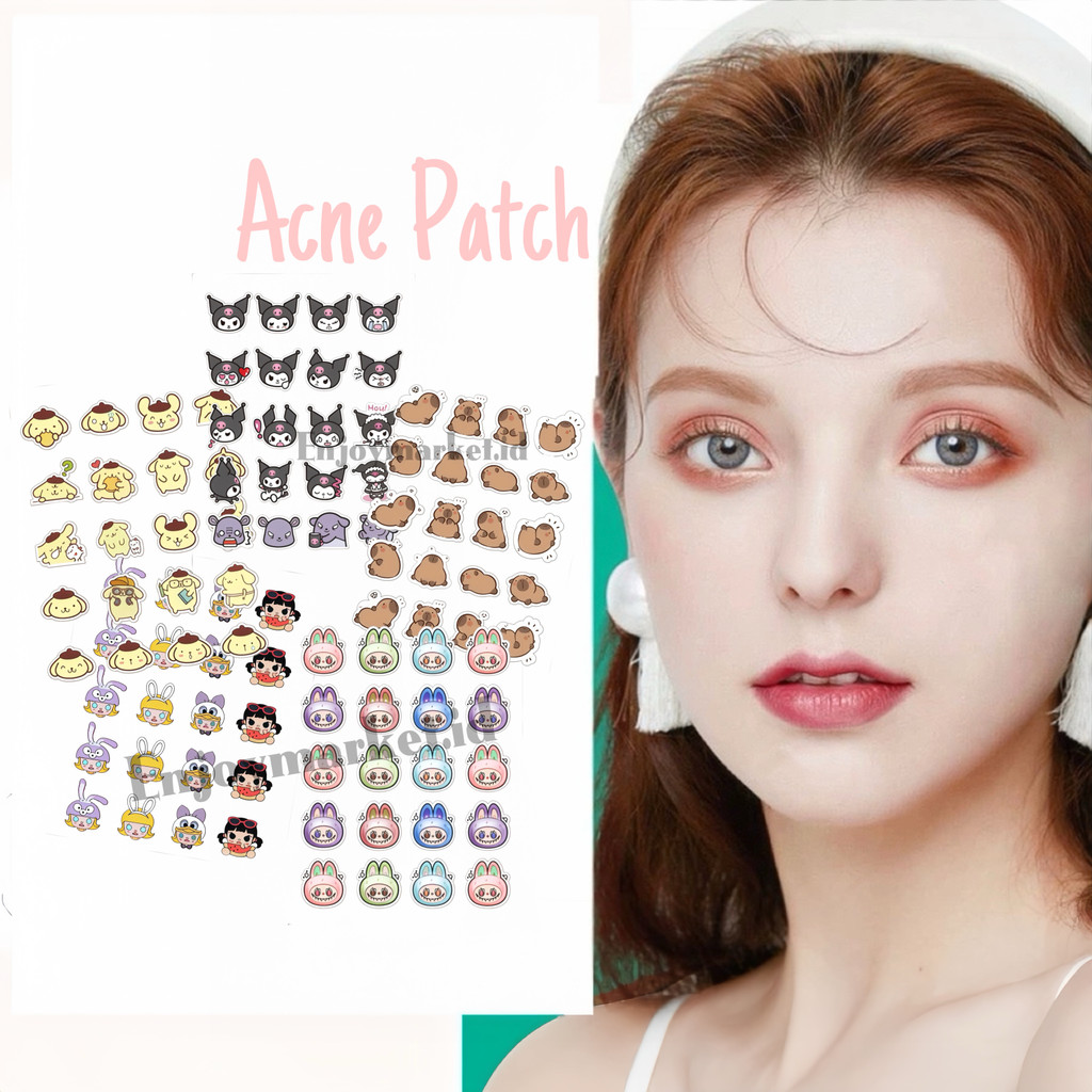 Jual Acne Patch Lucu Pimple Remove Patch Motif Labubu Kuromi Capybara ...