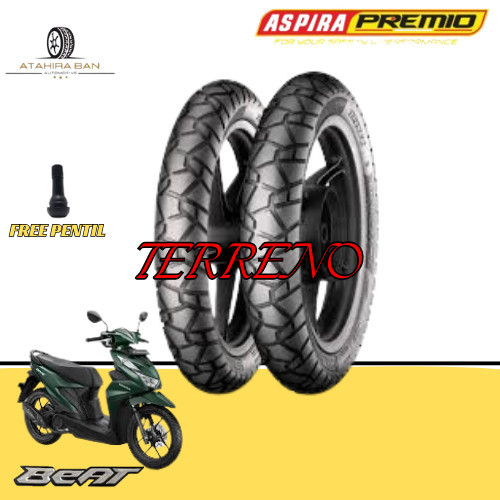 Jual BAN ASPIRA PREMIO RING 14 80/90 90/90 100/90 TERRENO SATUAN/SEPASANG BAN TUBELES MOTOR ...