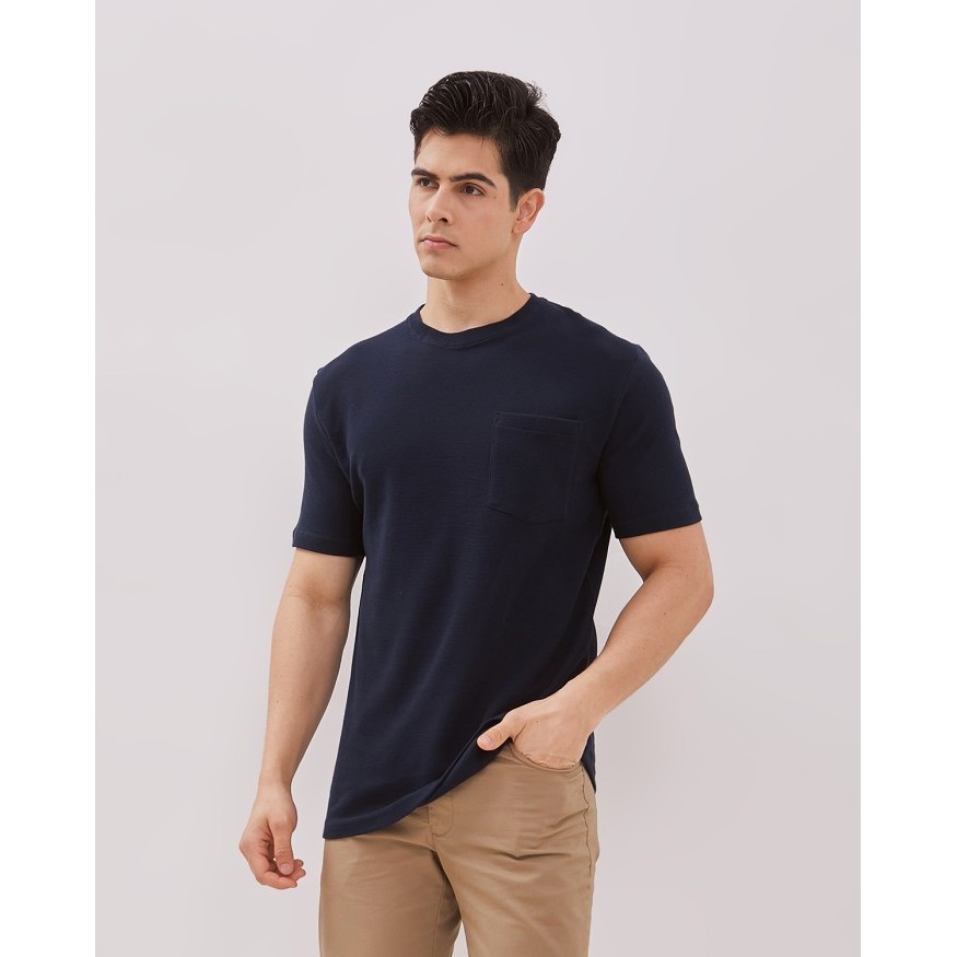 Jual VALINO Kaos Lengan Pendek Waffle Biru Pria - V-DBCI30-M9 | Shopee ...