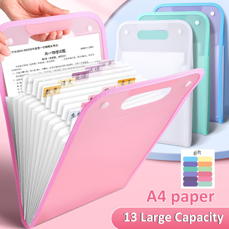 Jual Tas File Akordeon Tas File Handle Map File Clear Holder Tas File ...