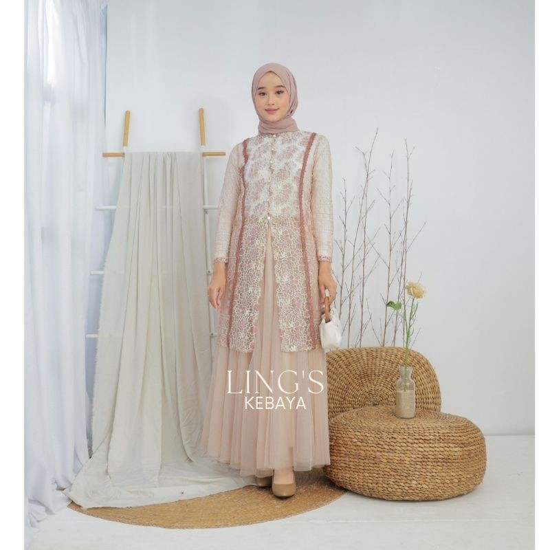 Jual OUTER BROKAT BUNGA SIZE LENGKAP Prada Premium 2025 Kondangan ...