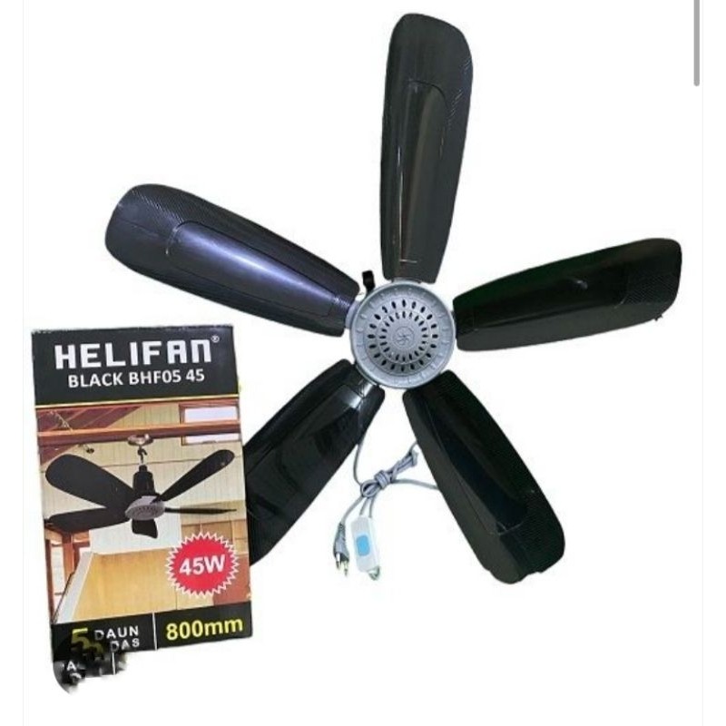 Jual Kipas Angin Gantung Hitam 45w 45 W 45watt Arashi Helifan Black ...