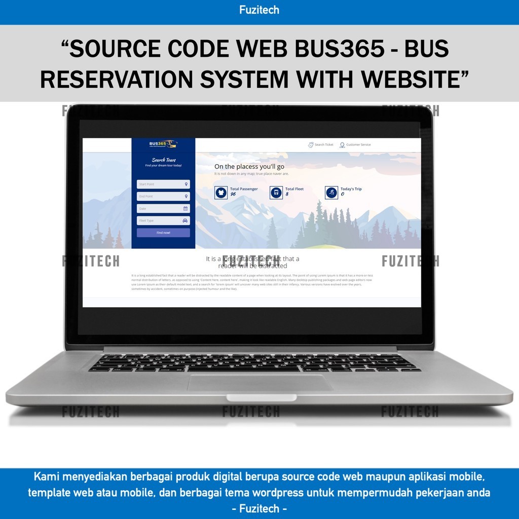 Jual SOURCE CODE APLIKASI WEB BUS365 - BUS RESERVATION SYSTEM WITH WEBSITE D75 FUZITECH | Shopee ...