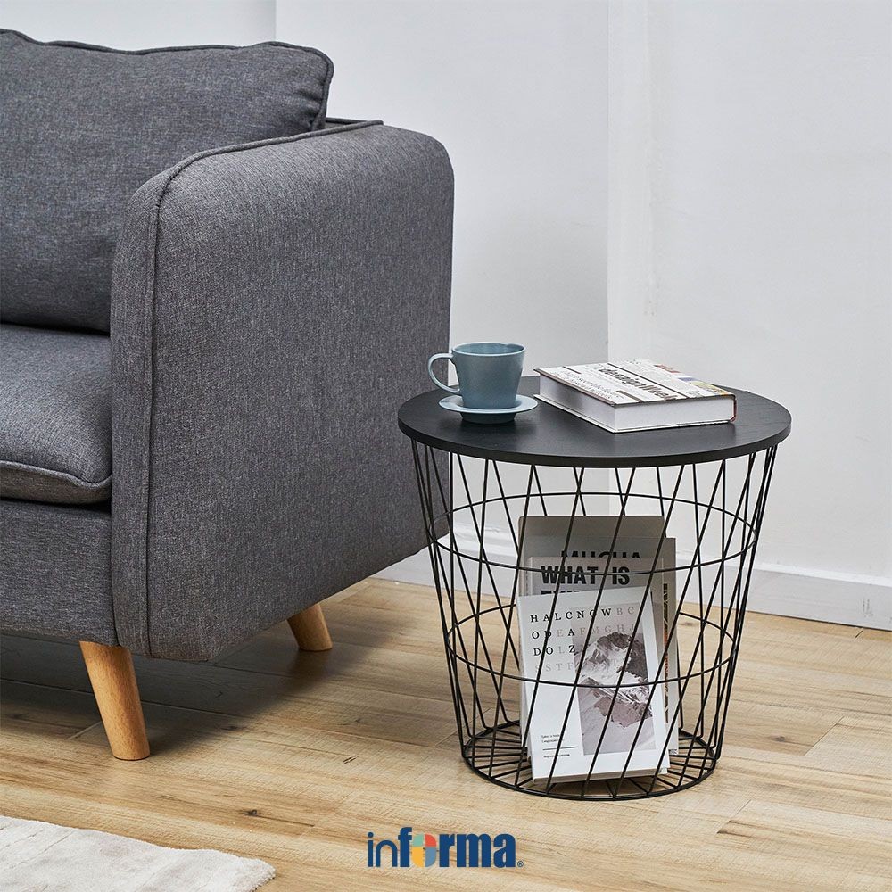 Jual Informa Troy Meja Tamu Dengan Penyimpanan - Hitam Coffee Table ...