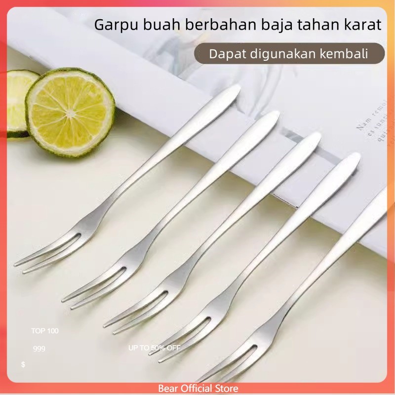 Jual Garpu buah stainless steel/garpu kecil lucu garpu barat anak-anak ...