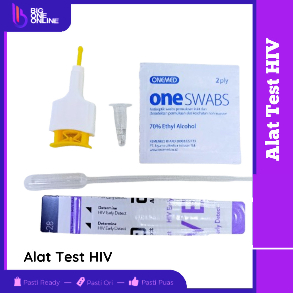 Jual Test HIV Abbott 1 Set Lengkap Mandiri Generasi 4.0 Abbott Early ...