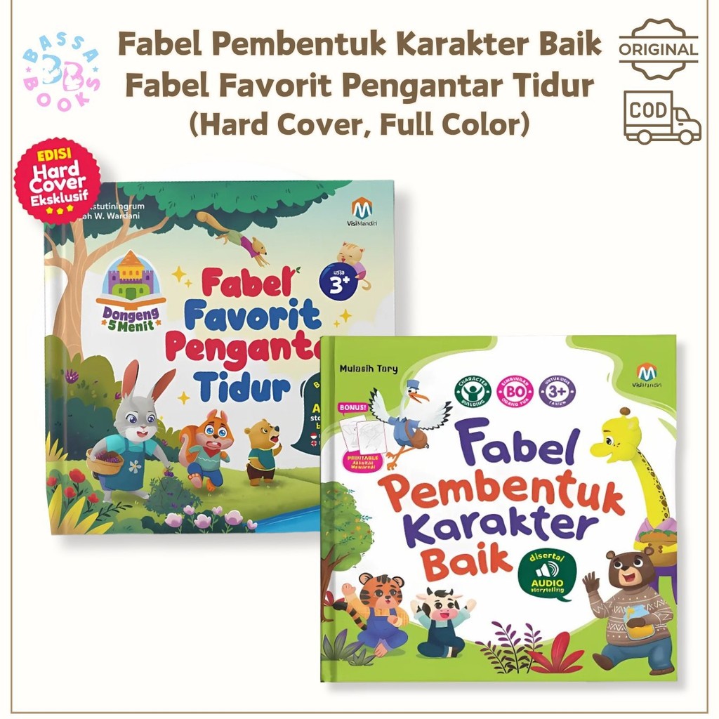 Jual [Ready Stock] Fabel Pembentuk Karakter Baik Buku Cerita Anak Hard ...