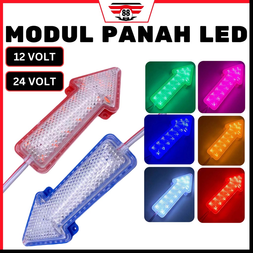 Jual Modul Lampu Led Panah 12V 24V Lampu Tambahan Sein Sign Variasi ...