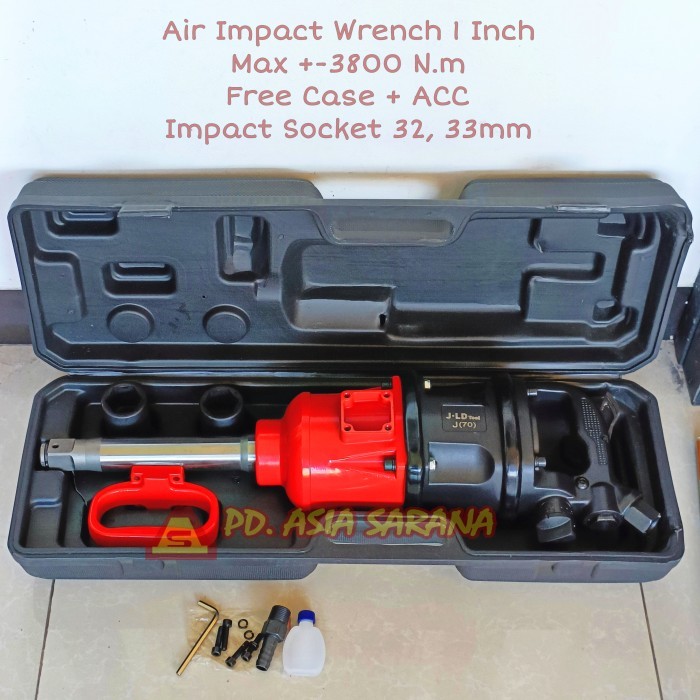 Jual Air Impact Wrench 1" Inch Set J70 JLD Mesin Buka Baut Roda Truck ...