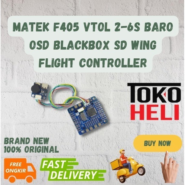 Jual Matek F405 VTOL 2-6S Baro OSD Blackbox SD Wing Flight Controller ...