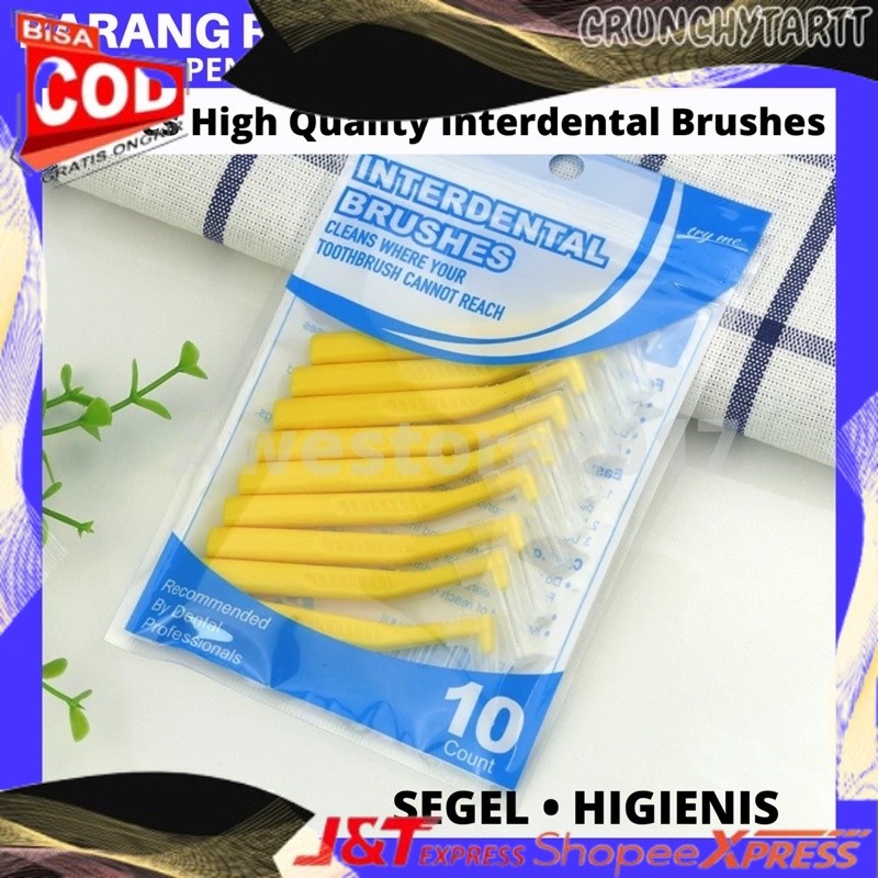Jual NEW ARRIVAL 10 Pcs Sikat Gigi Ortho Kawat Behel Gigi Interdental ...