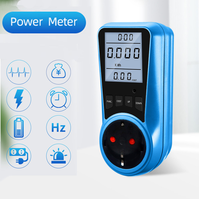Jual 1 PC Plug in Power Meter Electrical Energy Monitor for Socket ...